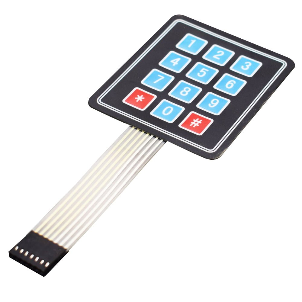 4 X 3 Matrix Array 12 Key Membrane Switch Keypad Keyboard 