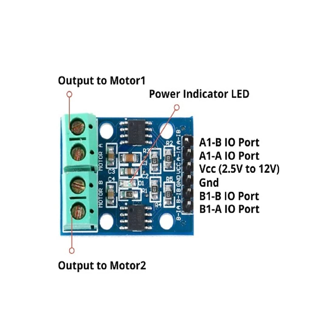 L9110S Dual Motor Driver Controller Board H-Bridge Stepper