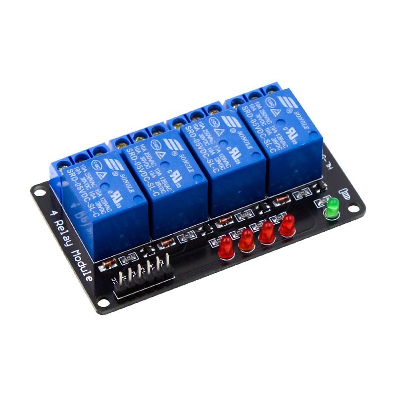 Buy 5V 4 Channel Relay Module Without Optocoupler in India