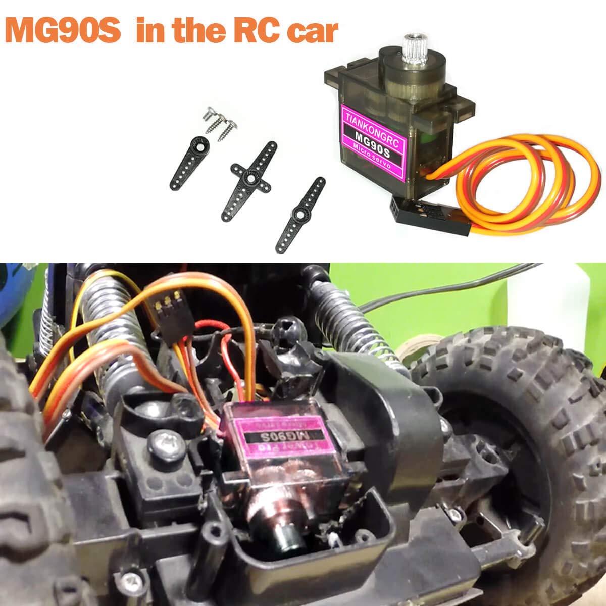 MG90S Mini Metal Geared Micro Servo Motor 180 dig - iduino