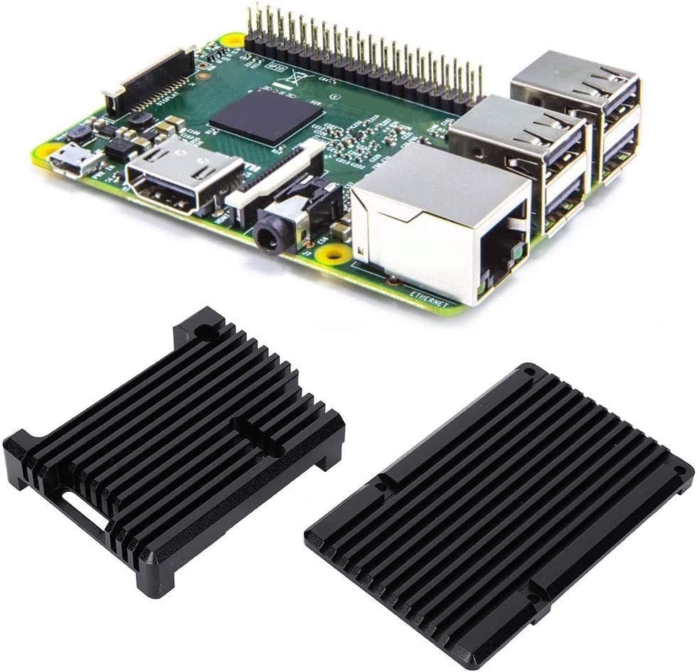 Raspberry Pi 3 Aluminum Alloy Metal Case Armor Dual Fan