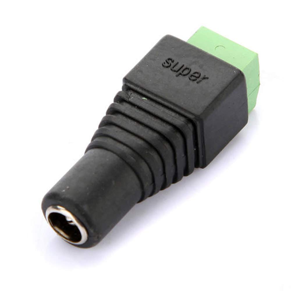 DC Power Female Jack Adapter Cable Plug Connector Screw