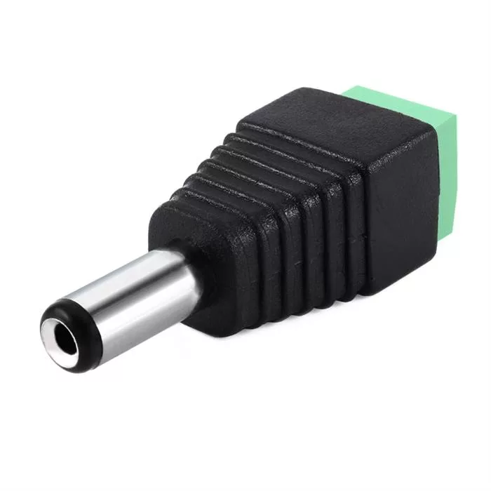 DC Power Male Jack Adapter Cable Plug Connector Screw