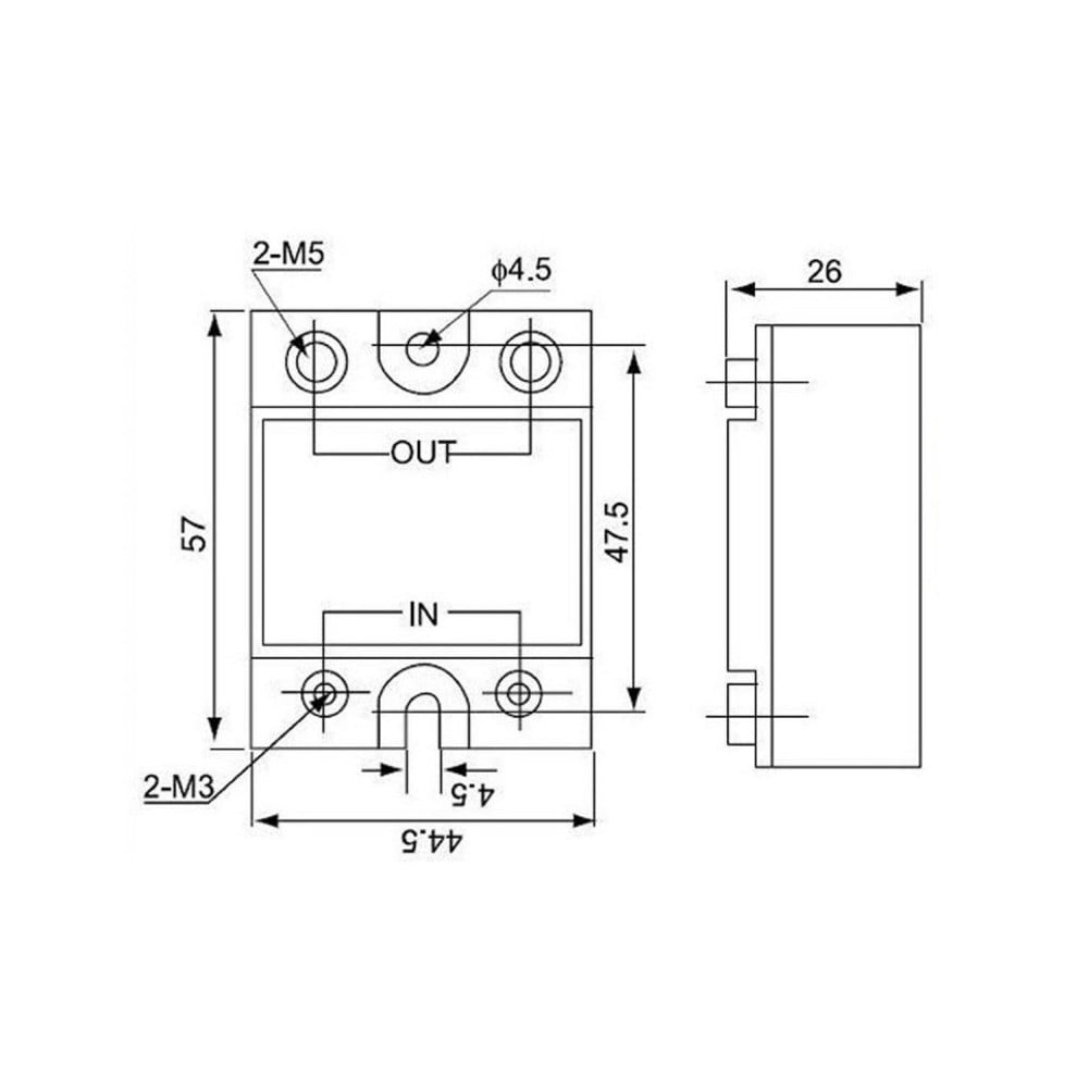 Buy DC-AC SSR-60DA Solid State Relay Module in India