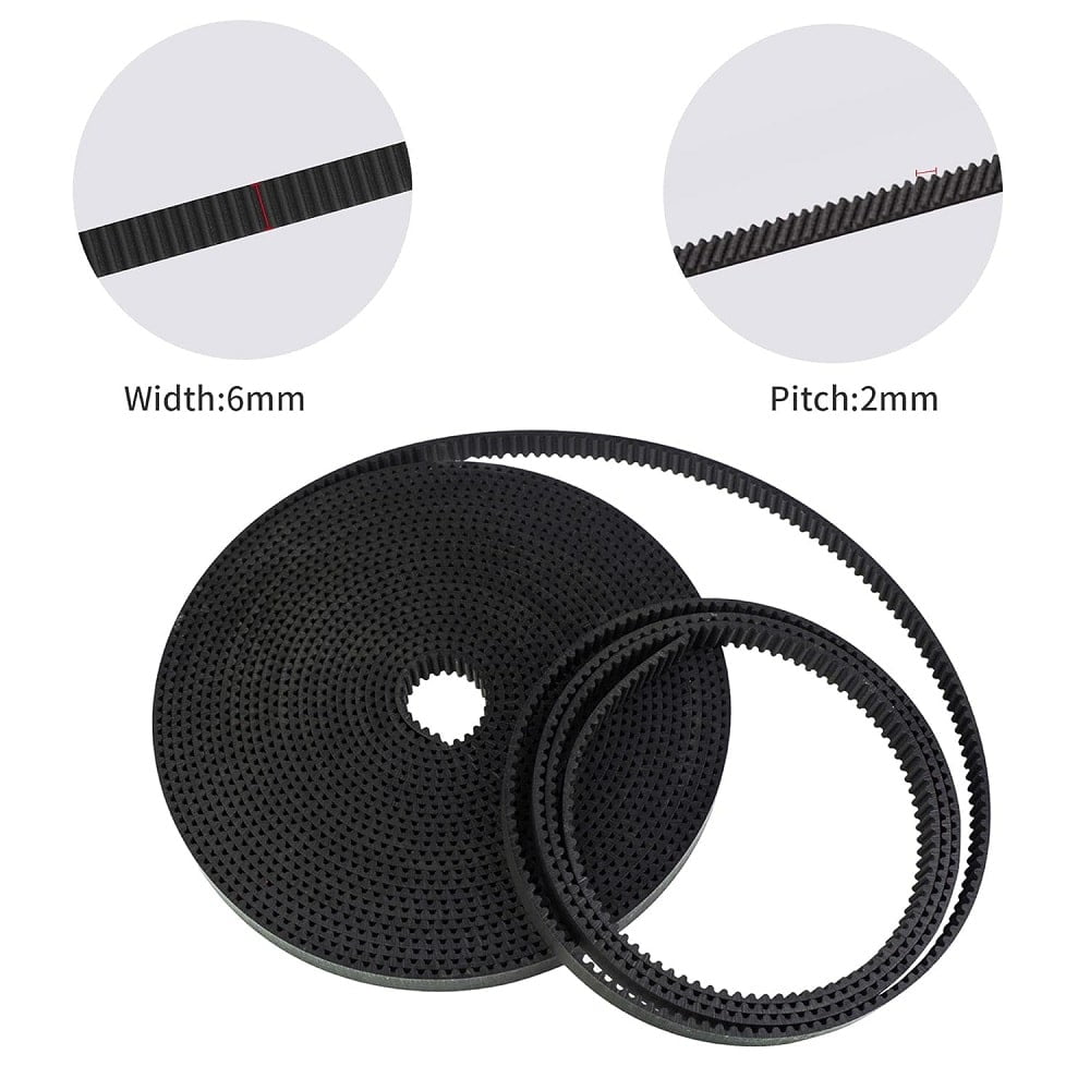 GT2 Timing Belt 6mm GT2 Open Loop Timing Belt 6mm Width for 3D Printer ...