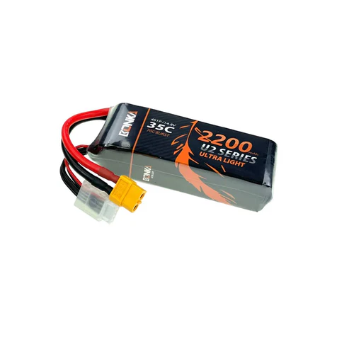 Bonka 2200mAh Lipo Battery 11.1V 35C Lithium Polymer Battery XT60 Connector 11.1V 3S Lipo ...