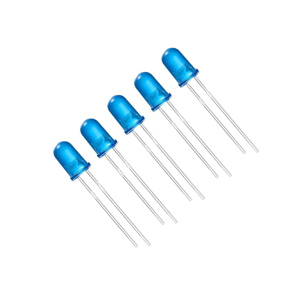 Blue Led Light Emitting Diode 5mm (Pack of 5) - iduino