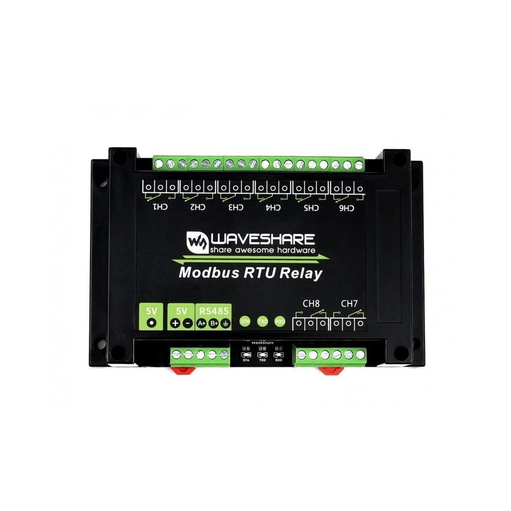 Waveshare Industrial Modbus RTU 8-Channel Relay Module