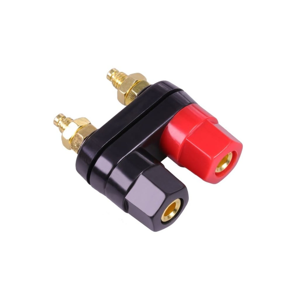 Banana Plugs Couple Terminals Red Black Connector Amplifier Terminal ...