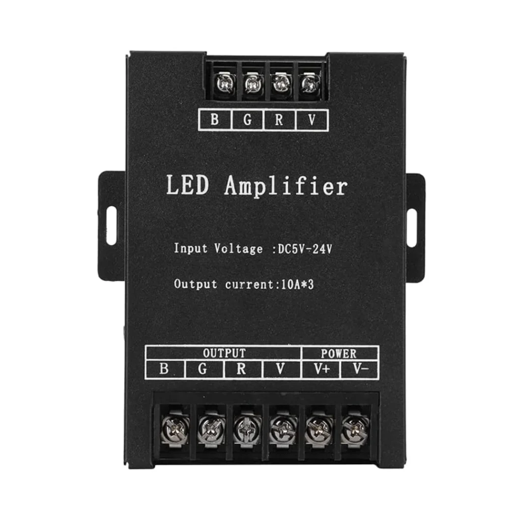30A RGB LED Amplifier Controller 5V-24V Single-Color RGB Power ...